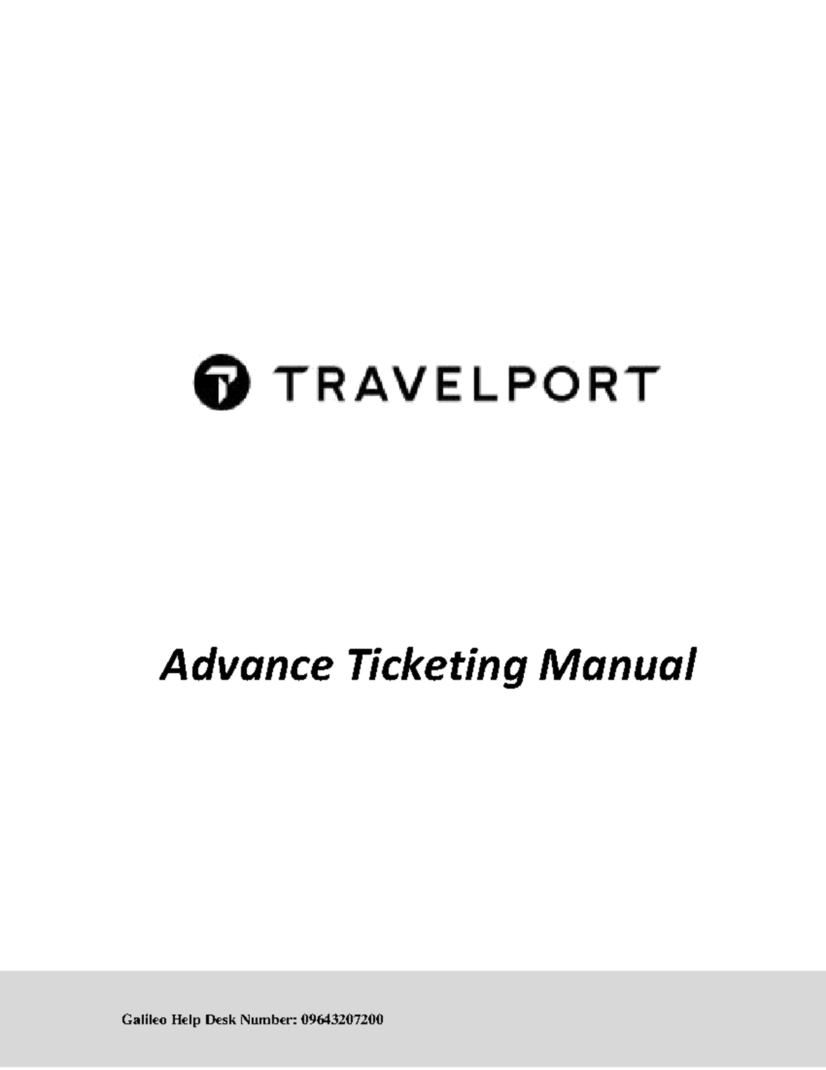 Advanced Ticketing Manual - ET Ticket Issuance Guide - Studocu