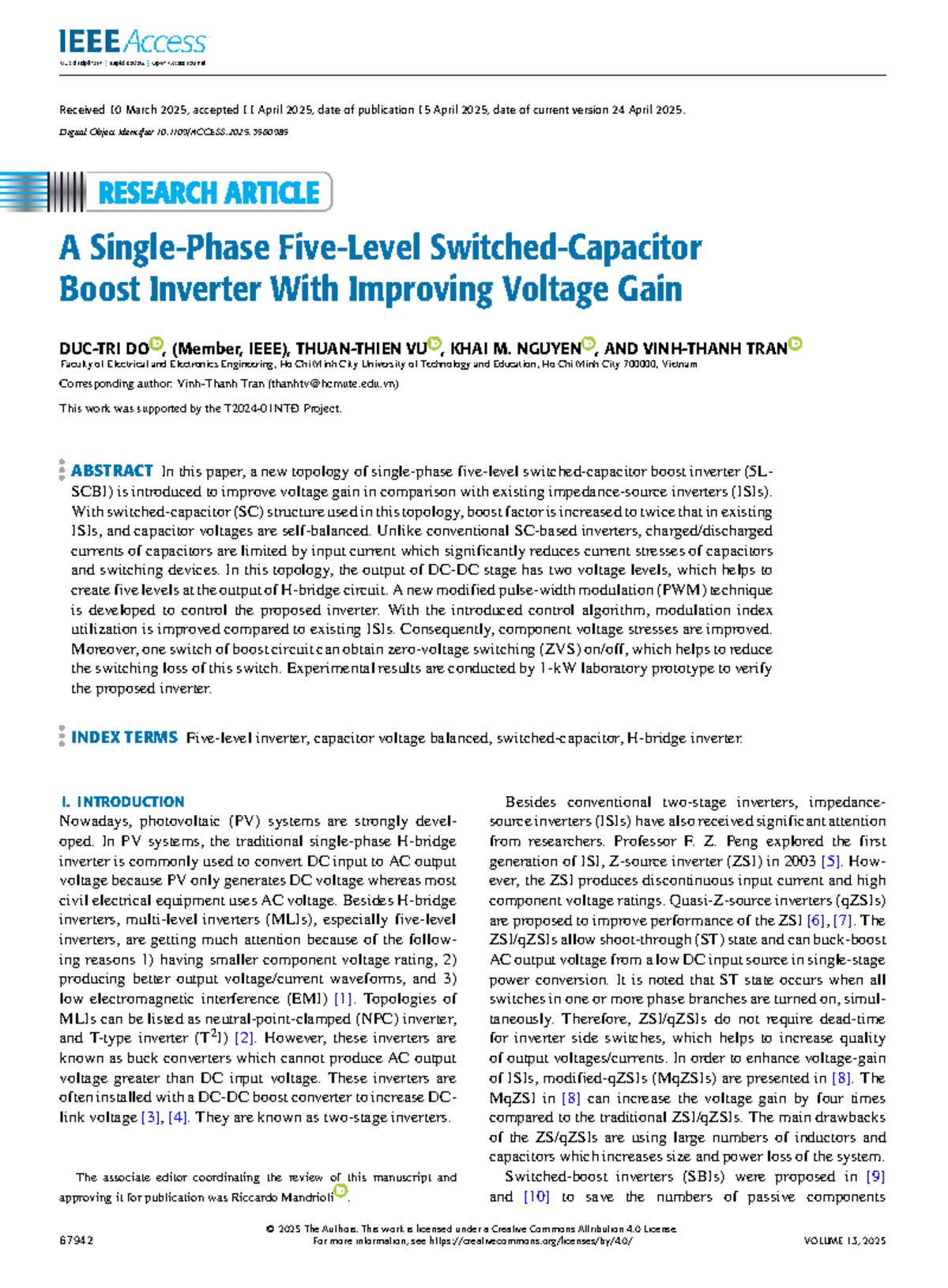 AEE 2025: Single-Phase Five-Level Switched-Capacitor Boost Inverter ...