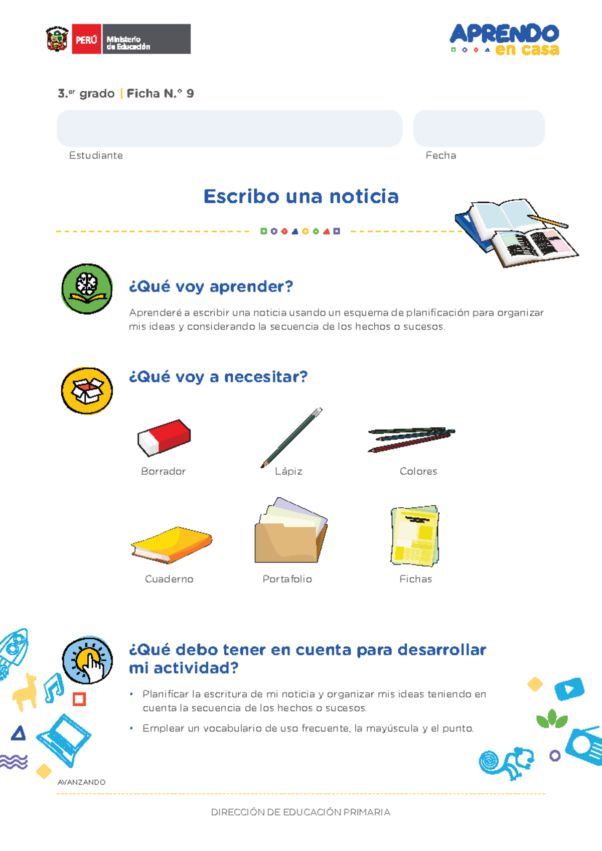 3.er grado Ficha 9: Cómo Escribir una Noticia Efectiva - Studocu