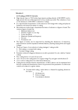 VLSI Assignment 1 - Exercise Problems 3 Consider a MOS system with the following parameters: 18 ...