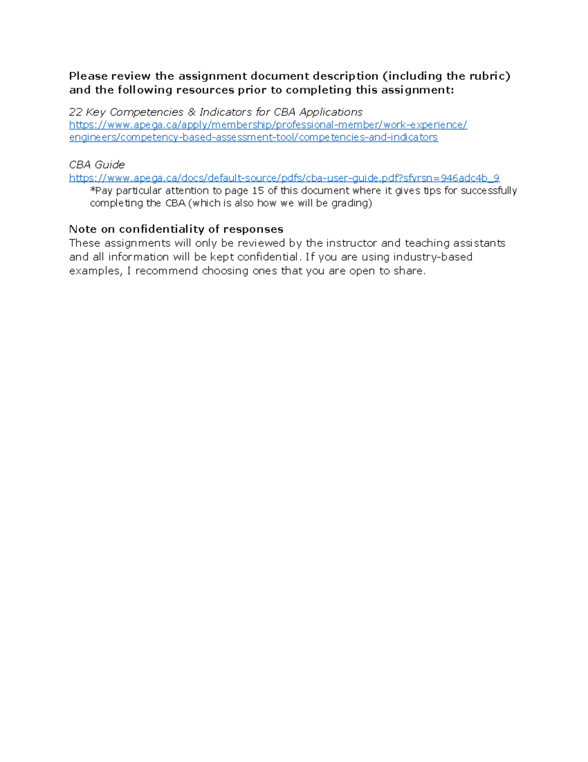 CBA 4. Mock Competency Assessment Template & Reflection Guide - Studocu