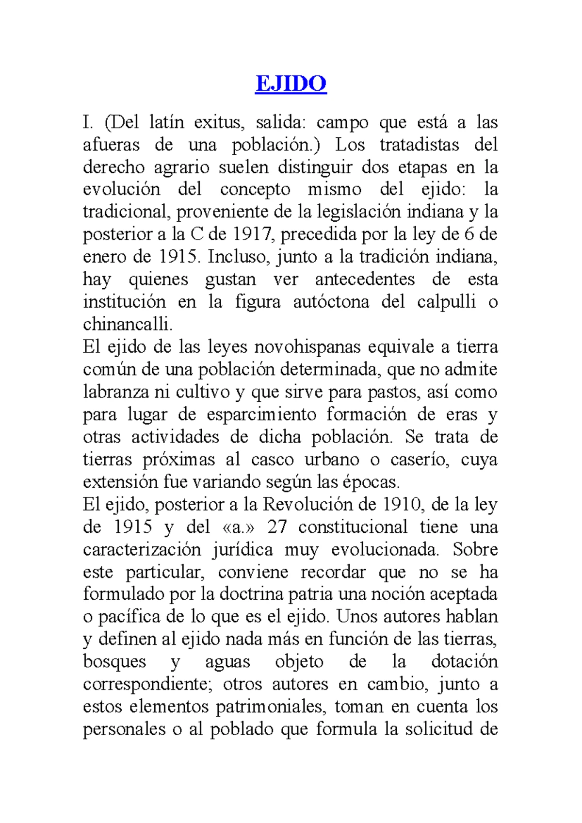 Comisariado Ejidal: Estructura y Funciones en el Ejido - Studocu