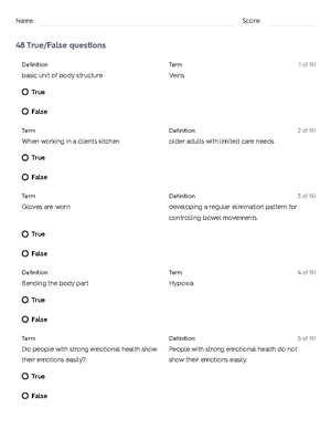 Practice Exam NACC - PSW Foundations and Safety Concepts - Studocu