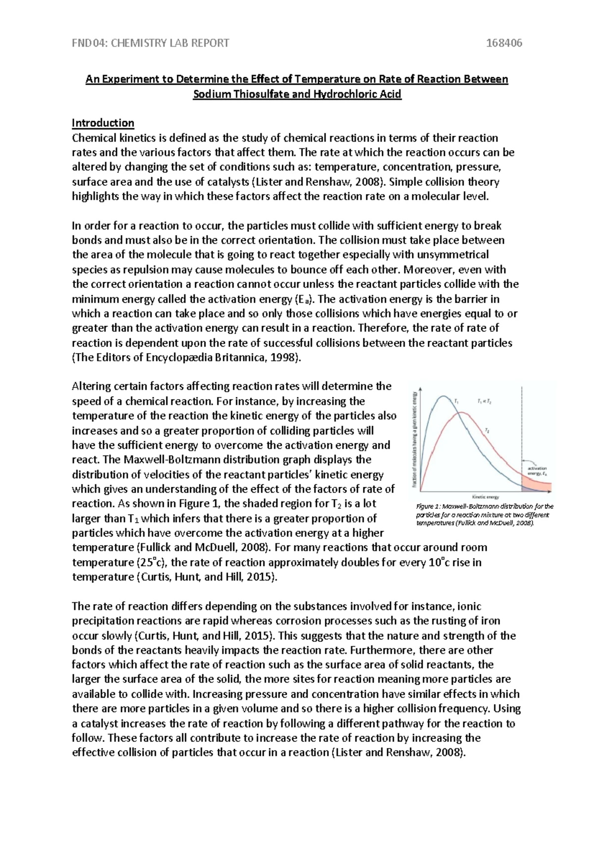 Simple Pendulum lab report - Experiment: Simple Harmonic Motion Simple ...