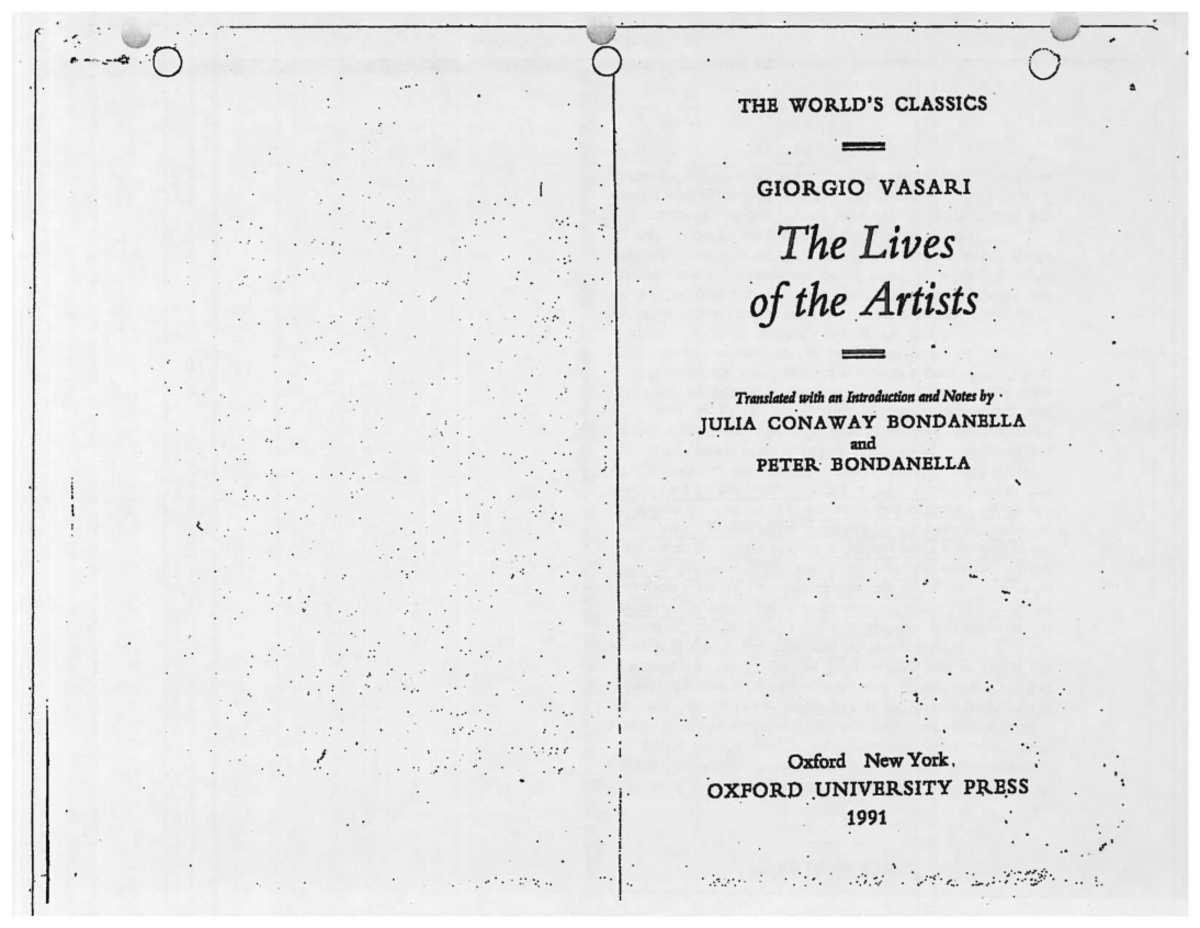 The Classics: Giorgio Vasari's Lives of the Artists - Analysis & Review ...
