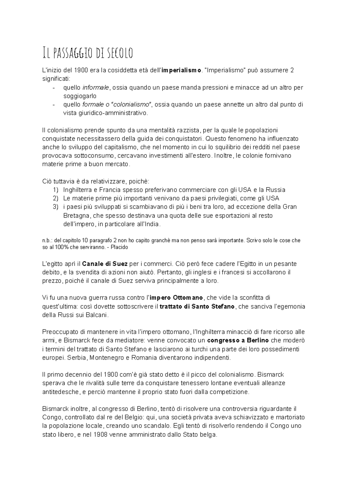 Prima guerra mondiale - Il passaggio di secolo L’inizio del 1900 era la ...