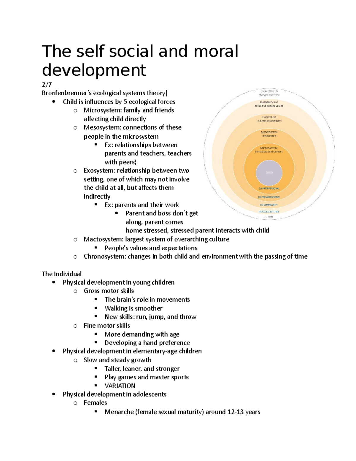 Ch 3 - inquiry to learning notes - The self social and moral ...