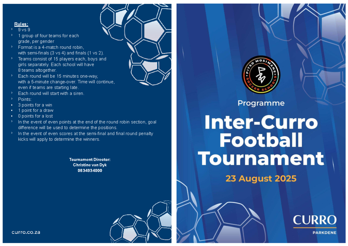 Inter-Curro Soccer Tournament Rules & Schedule - 23 Aug 2025 - Studocu