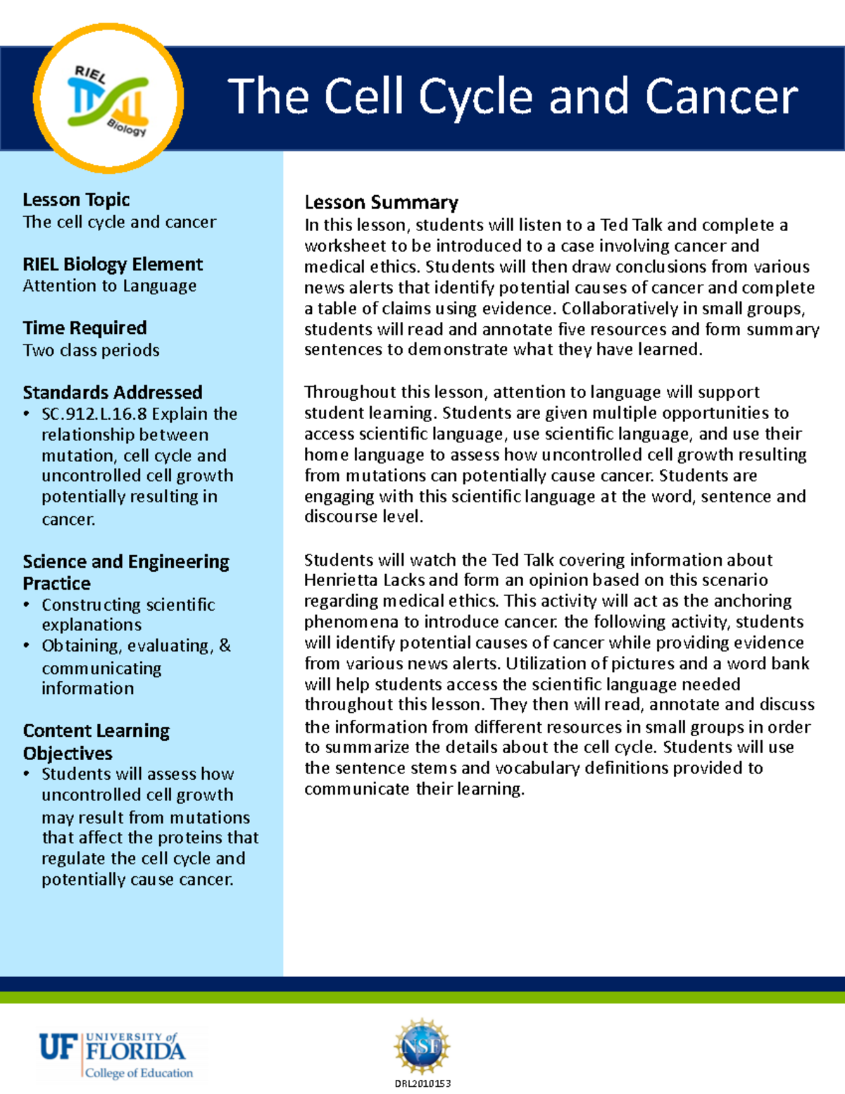 Cell Cycle and Cancer - tavang mananabang nganu man niiiii - Lesson ...