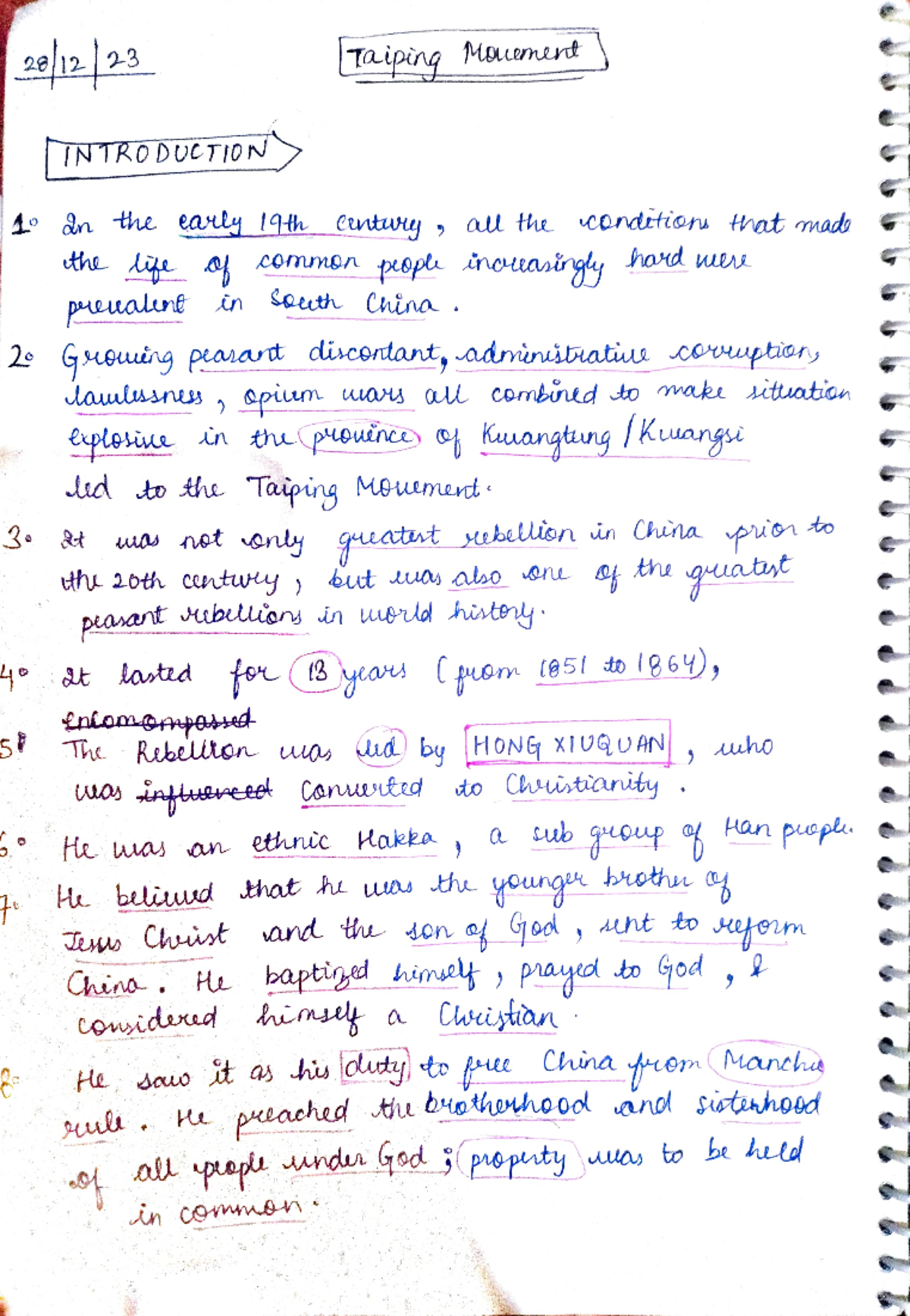 Taiping Revolution - Notes - e|2| INTRODUCTION 4o n the eay 14t Cwtwy ...