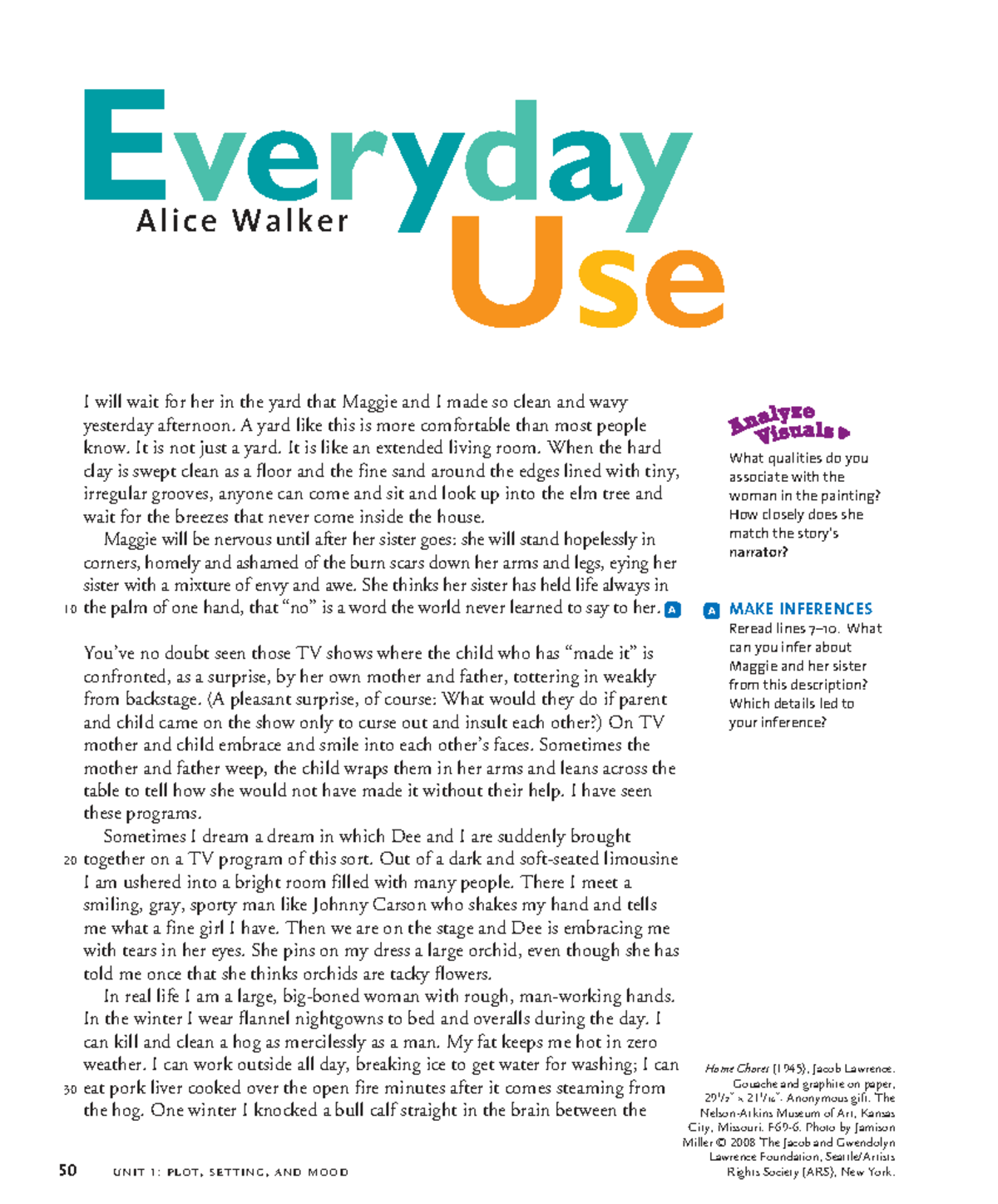 Everyday Use (ENG 101) - Analysis of Walker's Themes and Characters ...