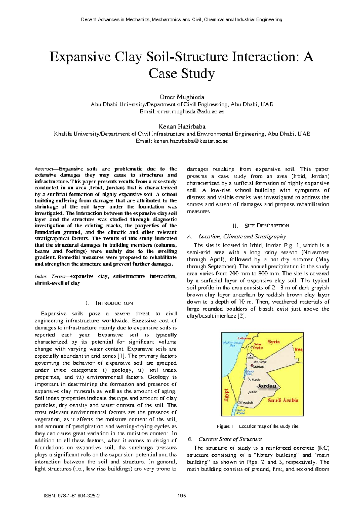 Case study on expansive clay interaction in civil engineering (CE 101 ...