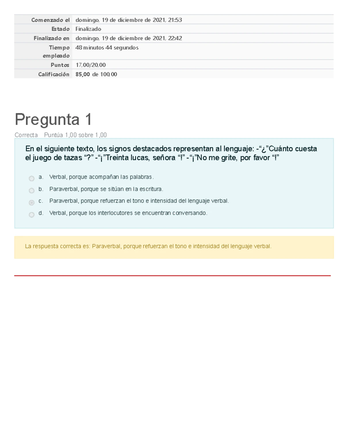 Prueba 1 Segundo Bimestre: Comunicación y Redacción - Studocu