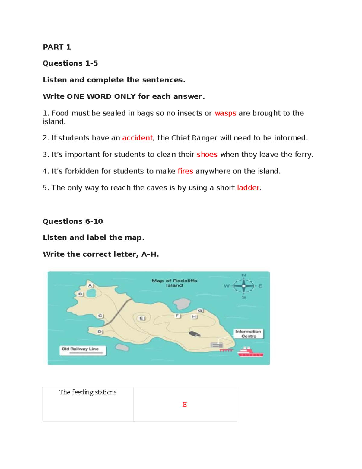 Listening comprehension exercises for BC Travel and stress management ...