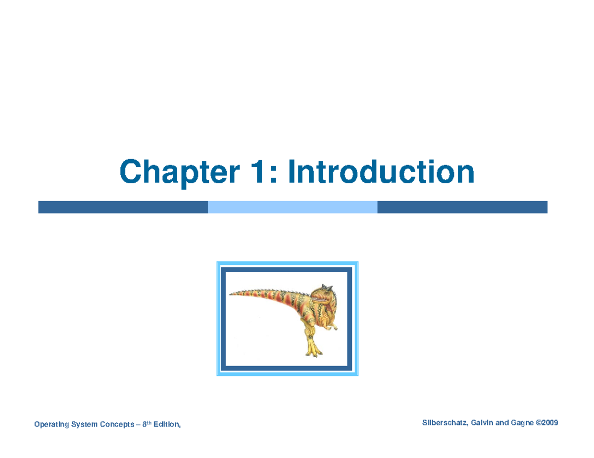 Ch1 - Introduction to Operating Systems (OS) Concepts Study Guide - Studocu