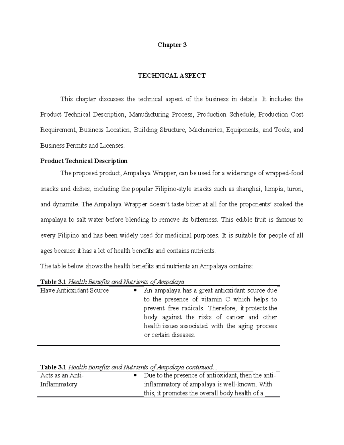 Model of technical aspect - Chapter 3 TECHNICAL ASPECT This chapter ...