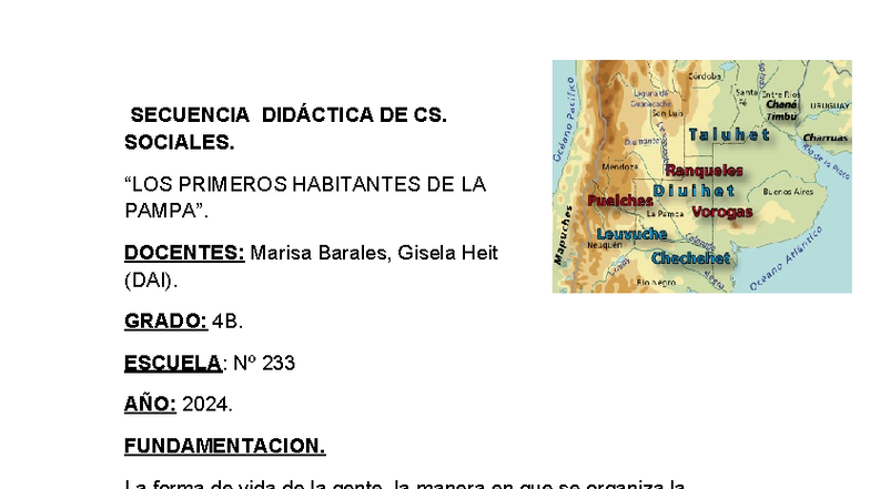 Los primeros habitantes de la pamap - SECUENCIA DIDÁCTICA DE CS ...