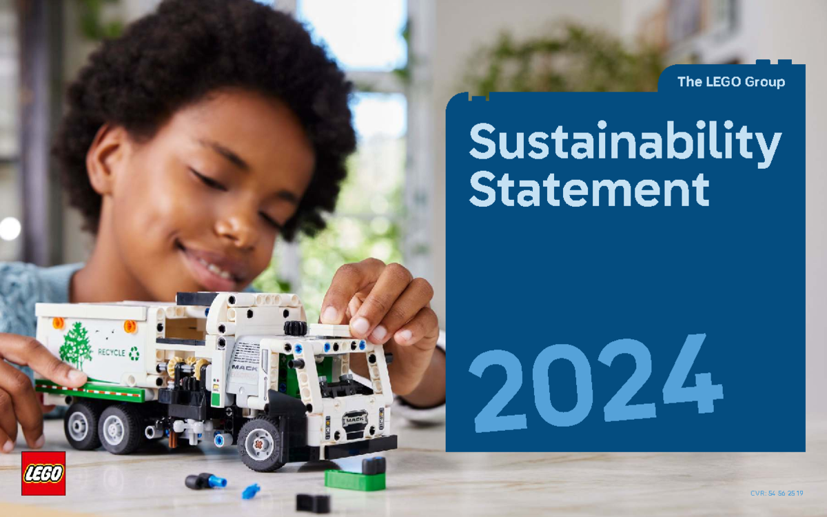 LEGO Group Sustainability Statement 2024: Progress & Initiatives - Studocu