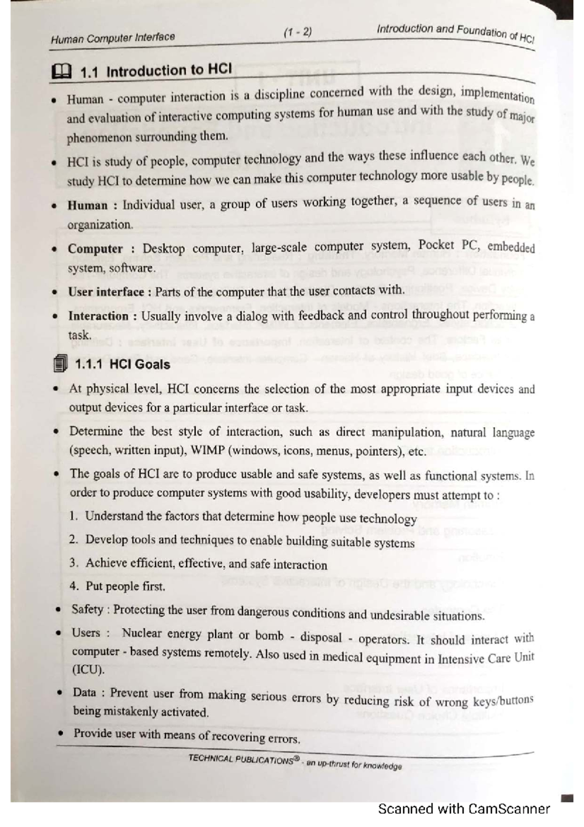 Human Computer Interface (1 2) Foundations and Key Concepts of HCI ...