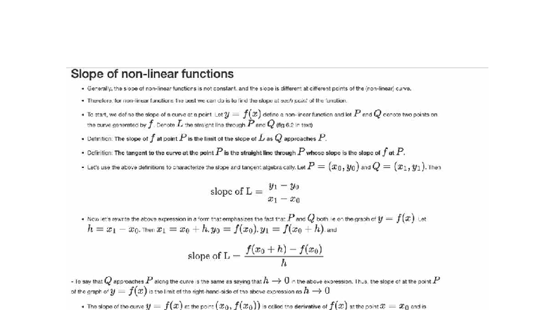 Calculus 101: Slope and Tangent of Functions Explained - Studocu