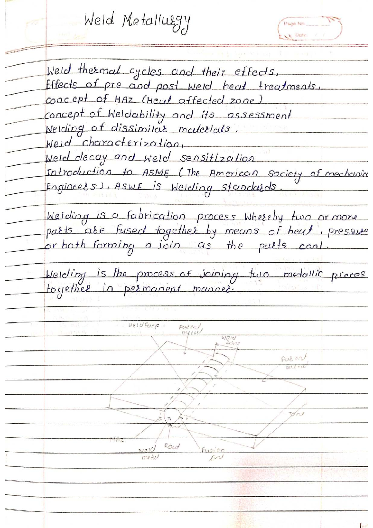 AFJP 3: Welding Metallurgy and Thermal Cycle Effects Notes - Studocu