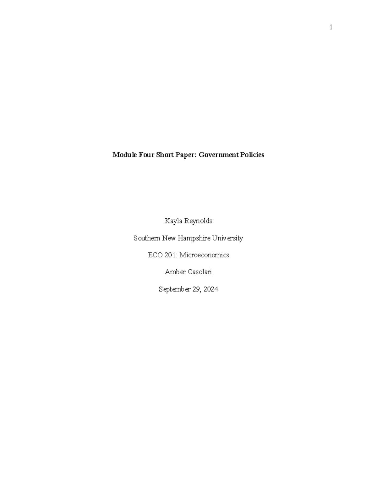 ECO 201: Fiscal Policy Impact During COVID-19 - Module Four Paper - Studocu