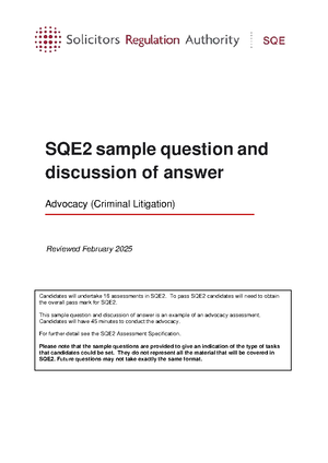 SQE2 Drafting Execution Clauses: Guidance and Examples - Studocu