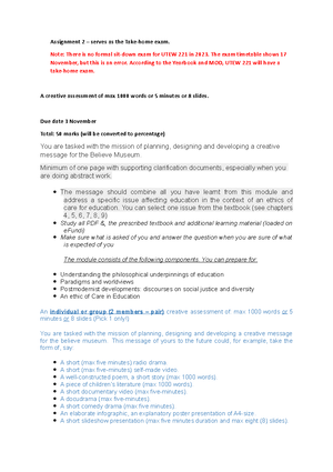 [Solved] Van der Walt 2000 59 provided a list of the six important ...