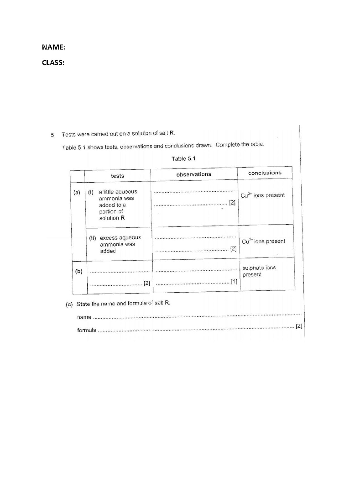 ION Ident - Past Papers: Tests, Observations & Conclusions Analysis ...