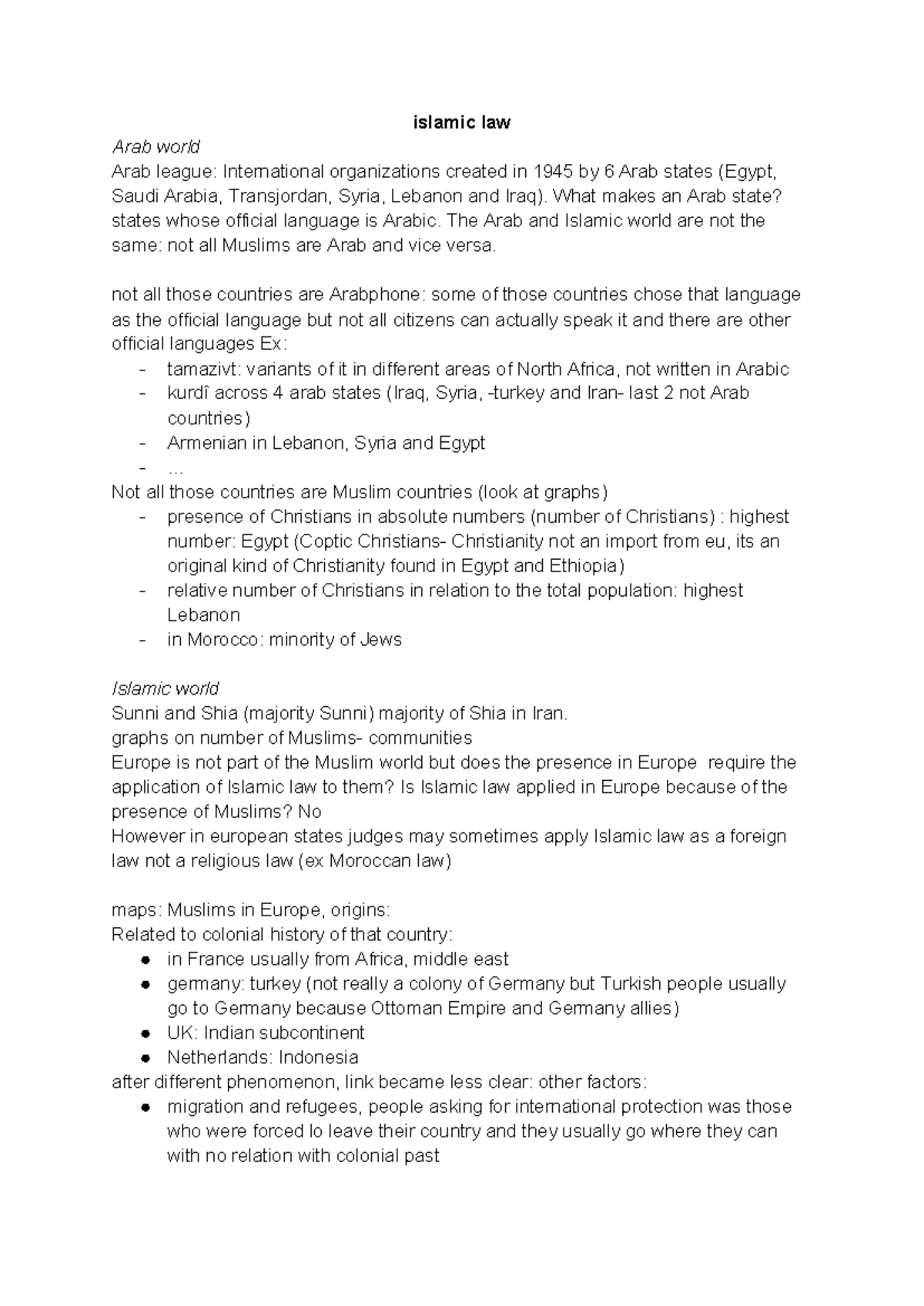 Islamic Law in the Arab World: Understanding Cultural and Legal ...