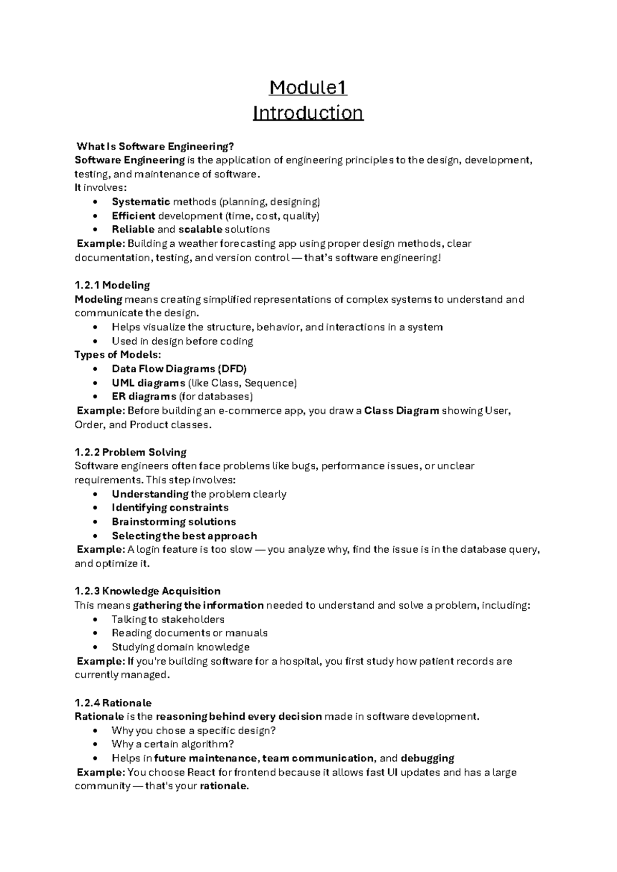 Software Engineering Module 1: Introduction to Key Concepts - Studocu