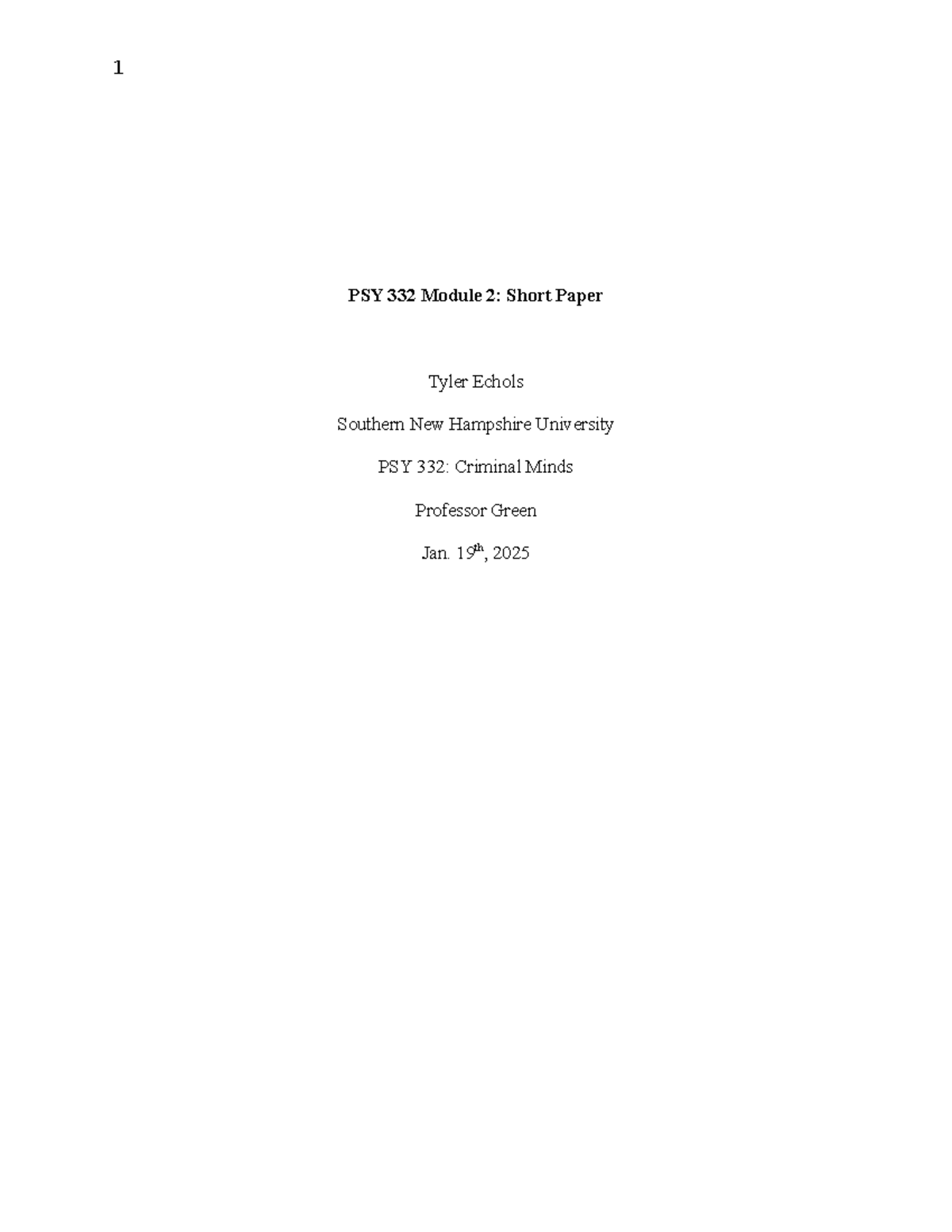 PSY 332 Module 2 Short Paper: Analyzing Sam Bankman-Fried's Downfall ...