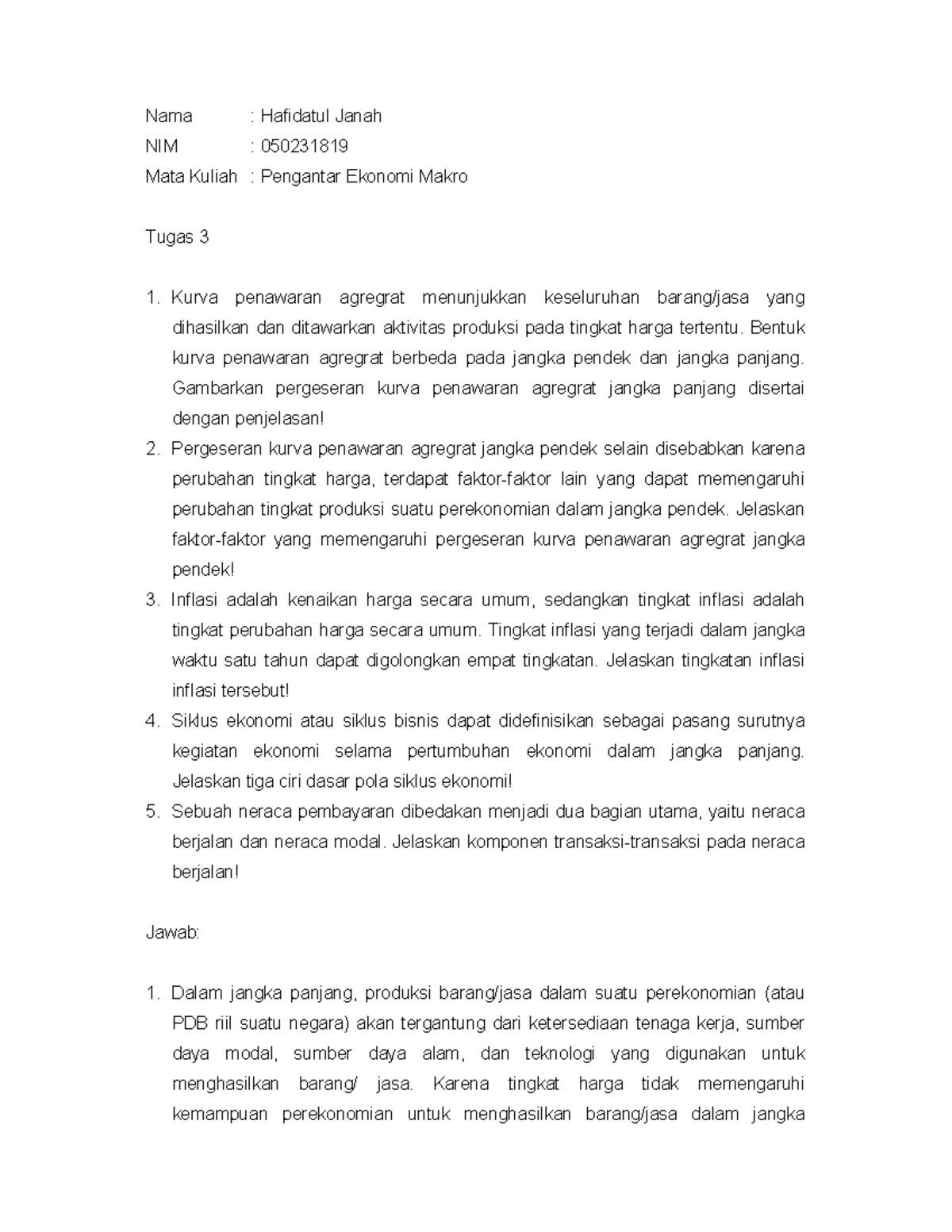 Tugas 2: Analisis Anggaran Belanja dan Kebijakan Fiskal dalam Ekonomi Makro - Studocu