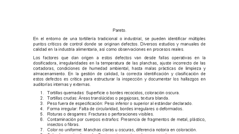 Control de Calidad en Tortillería 2025: Identificación de Defectos ...