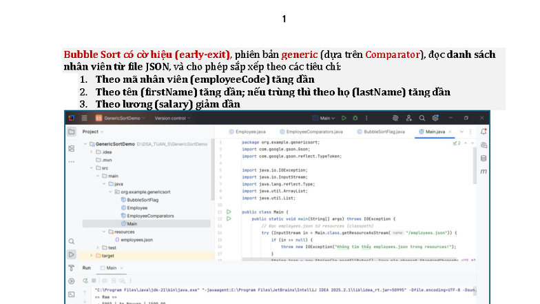 Báo cáo Cuối kỳ 02: Sắp xếp Nhân viên bằng Bubble Sort (CS101) - Studocu