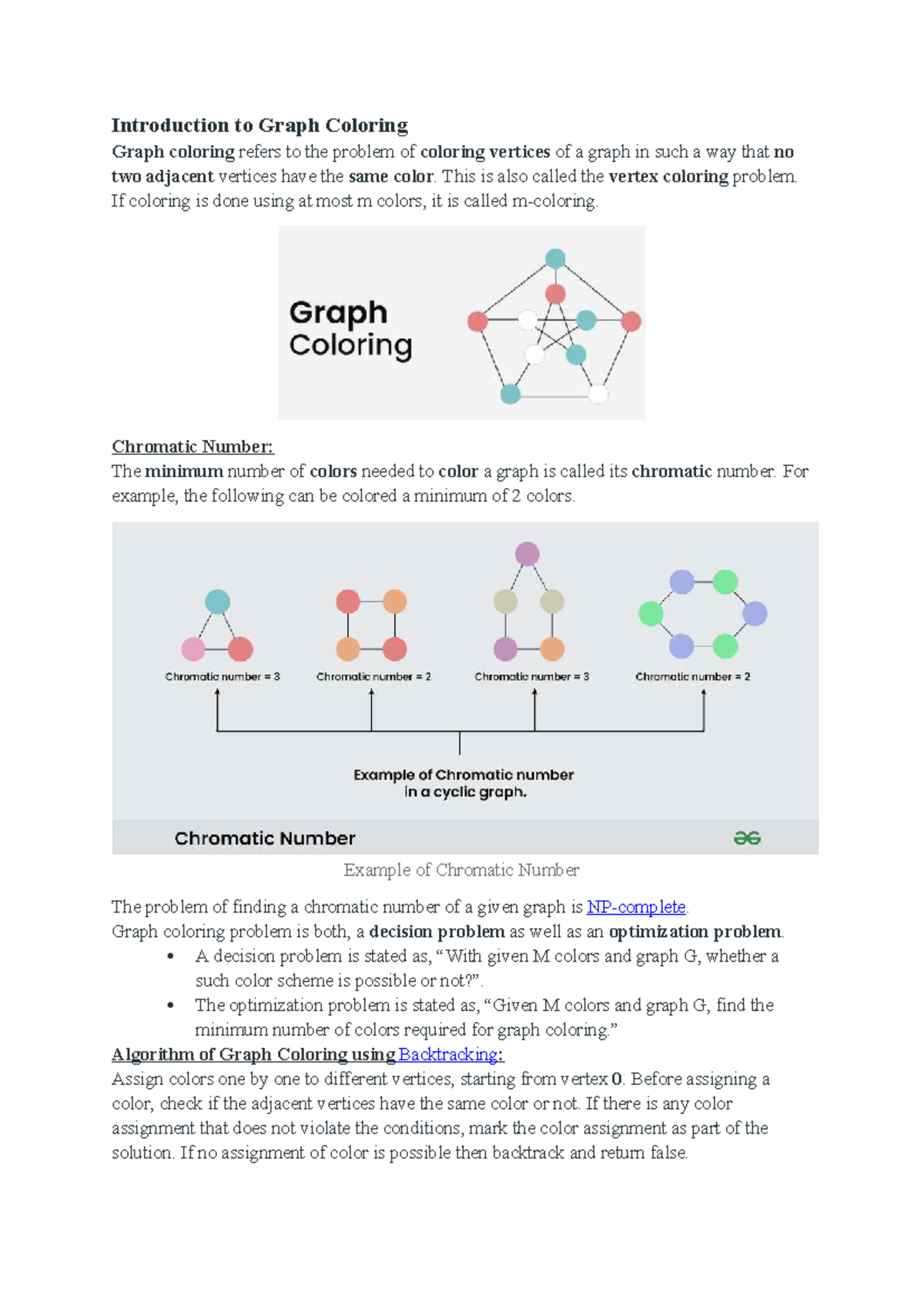 Unit-4 graph coloring - CS3401-ALGORITHMS - Introduction to Graph ...