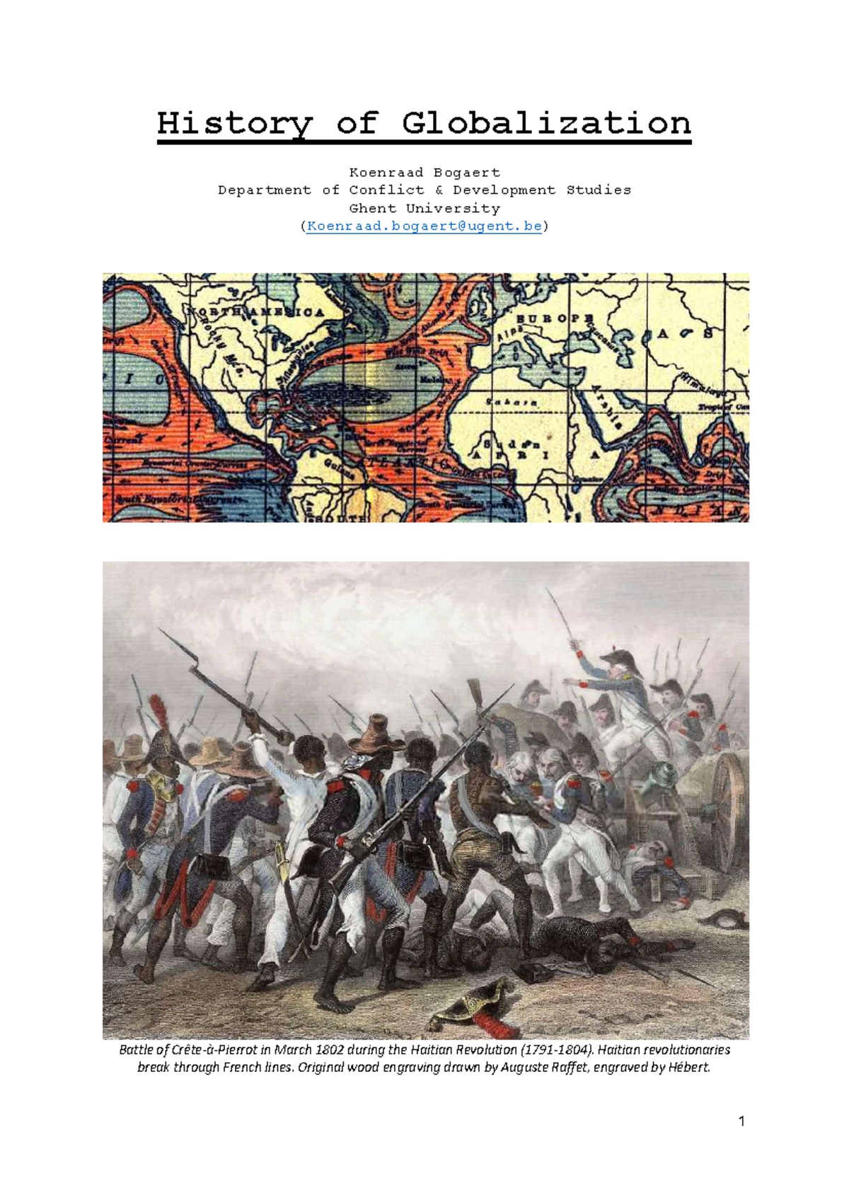 History of Globalization: Course Content 2025-26 - Studocu