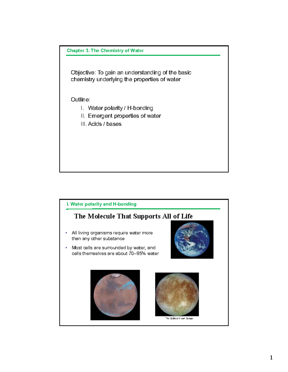 Chapter 3: Understanding the Chemistry of Water and Its Properties ...