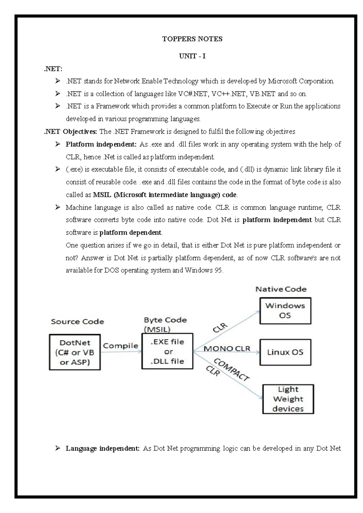 Toppers Notes II IT - this is a practices material - TOPPERS NOTES UNIT ...