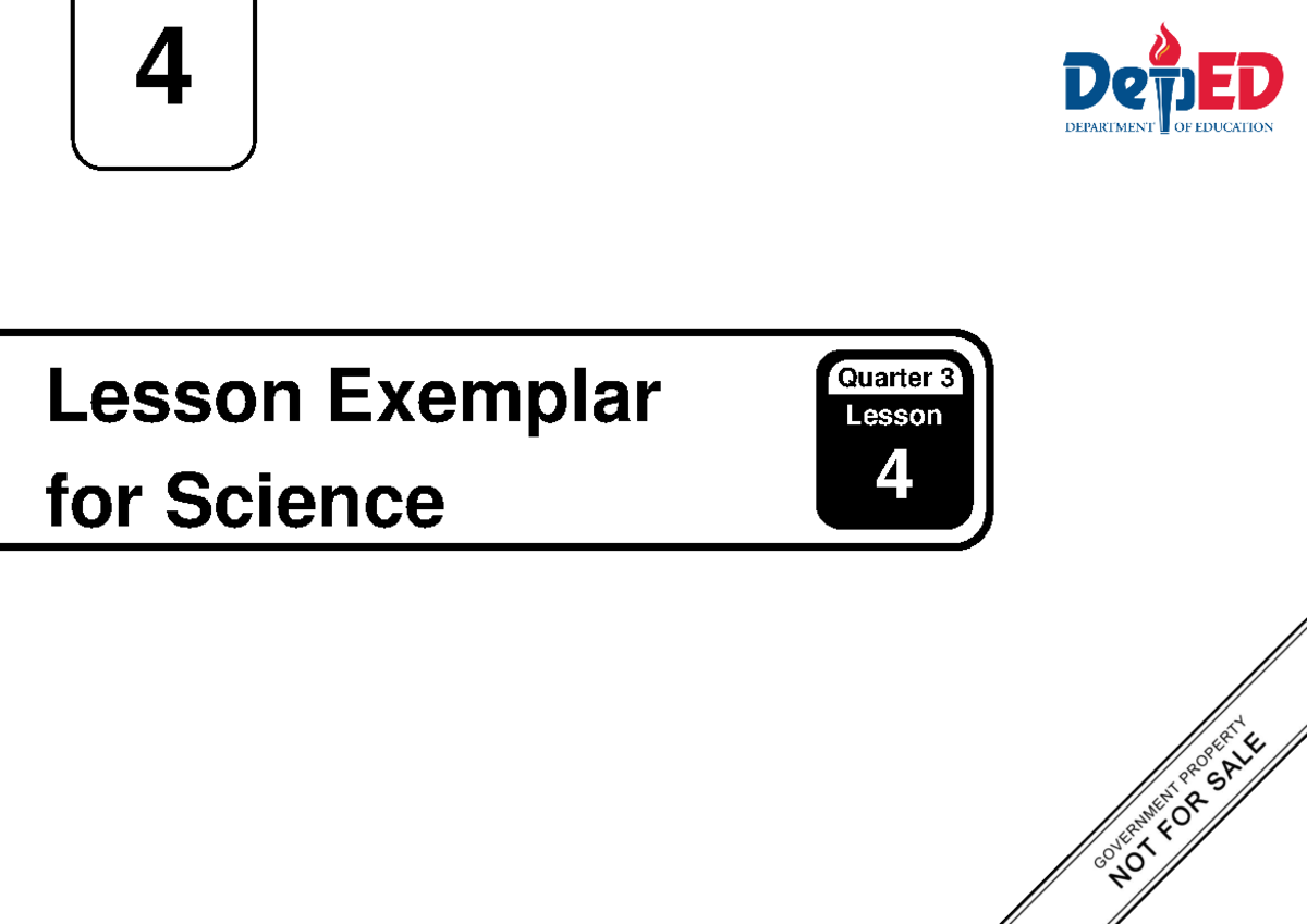 LESSON PLAN IN SCIENCE 6 - 4 Lesson Exemplar for Science Lesson 4 ...