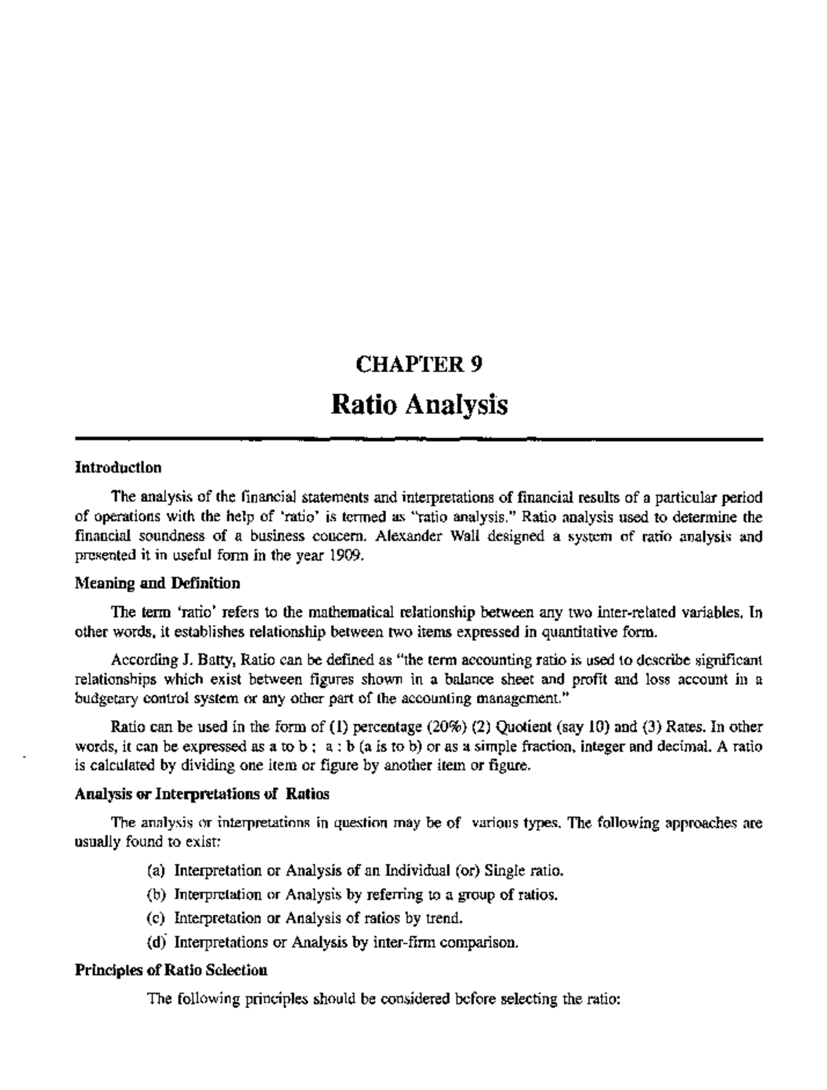 Chapter 9 Ratio Analysis Practice Questions & Solutions (Finance) - Studocu