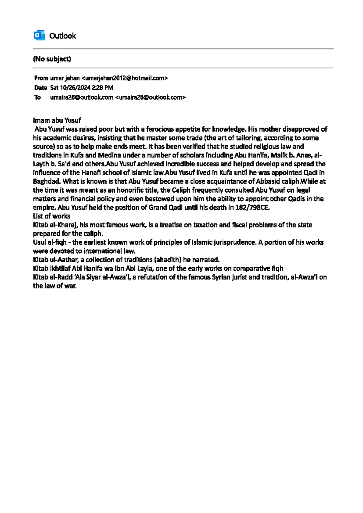 Imam Abu Hanifah: Life and Contributions to Islamic Law - Studocu