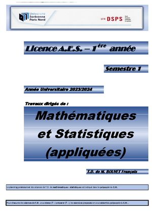 Mathématiques L2 Cours complet - Mathématiques licence 2ème année 4 ...