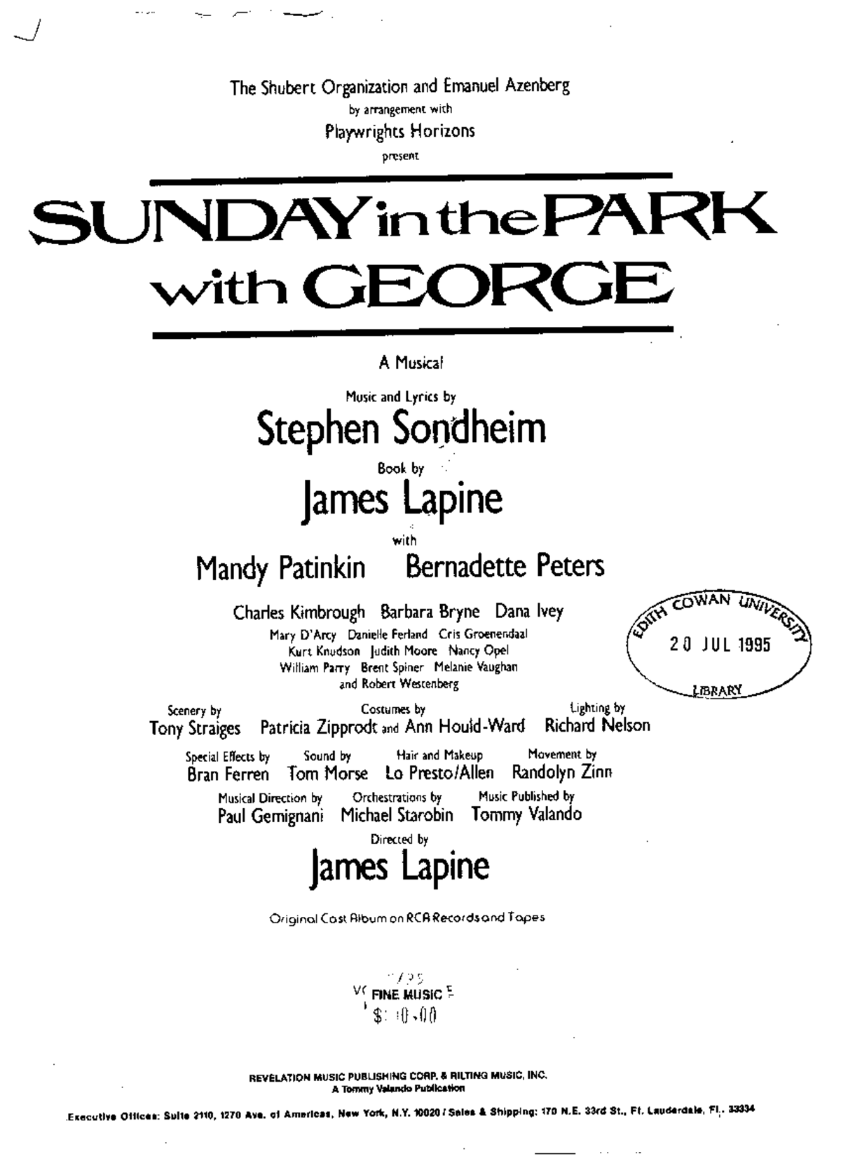SUNDAYinthePARK with GEORGE: A Musical Score Analysis and Notes - Studocu
