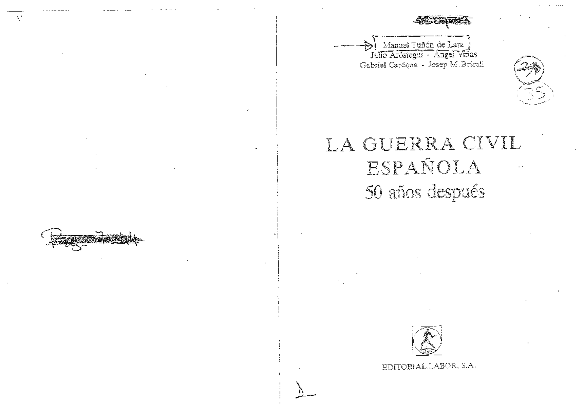 Apuntes sobre el Franquismo y la Guerra Civil Española (LA 35) - Studocu