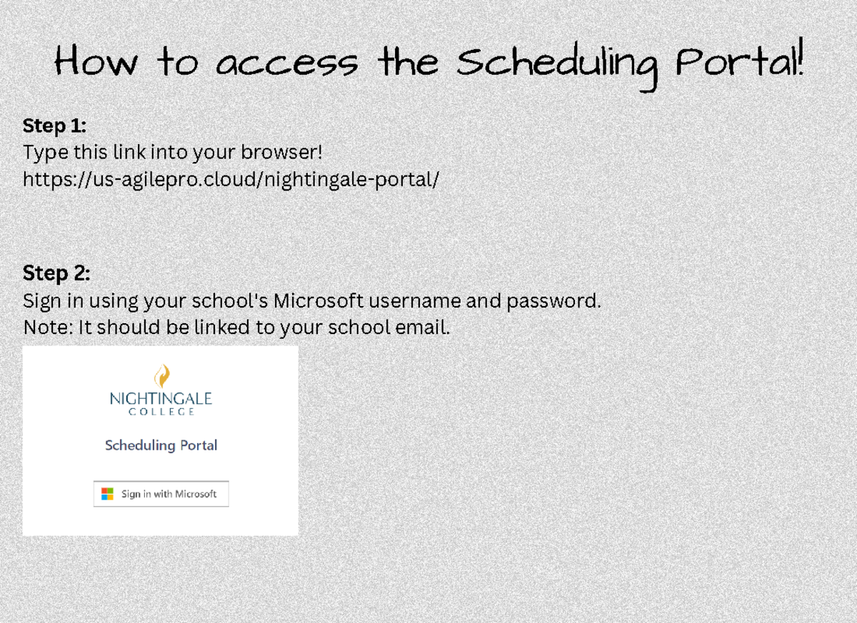 How to Access Self Scheduling for VCBC-ISBs (Scheduling Portal) - Studocu