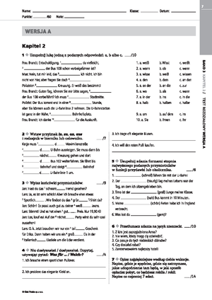 Komplett Plus 1: Testy Rozdziałowe A-D dla Klasy Intro - Studocu