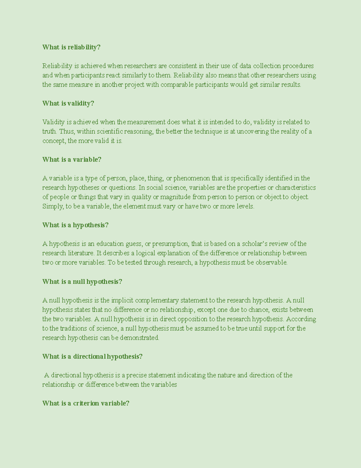 Comm Research Quiz #2 Study Guide: Key Concepts & Ethics - Studocu