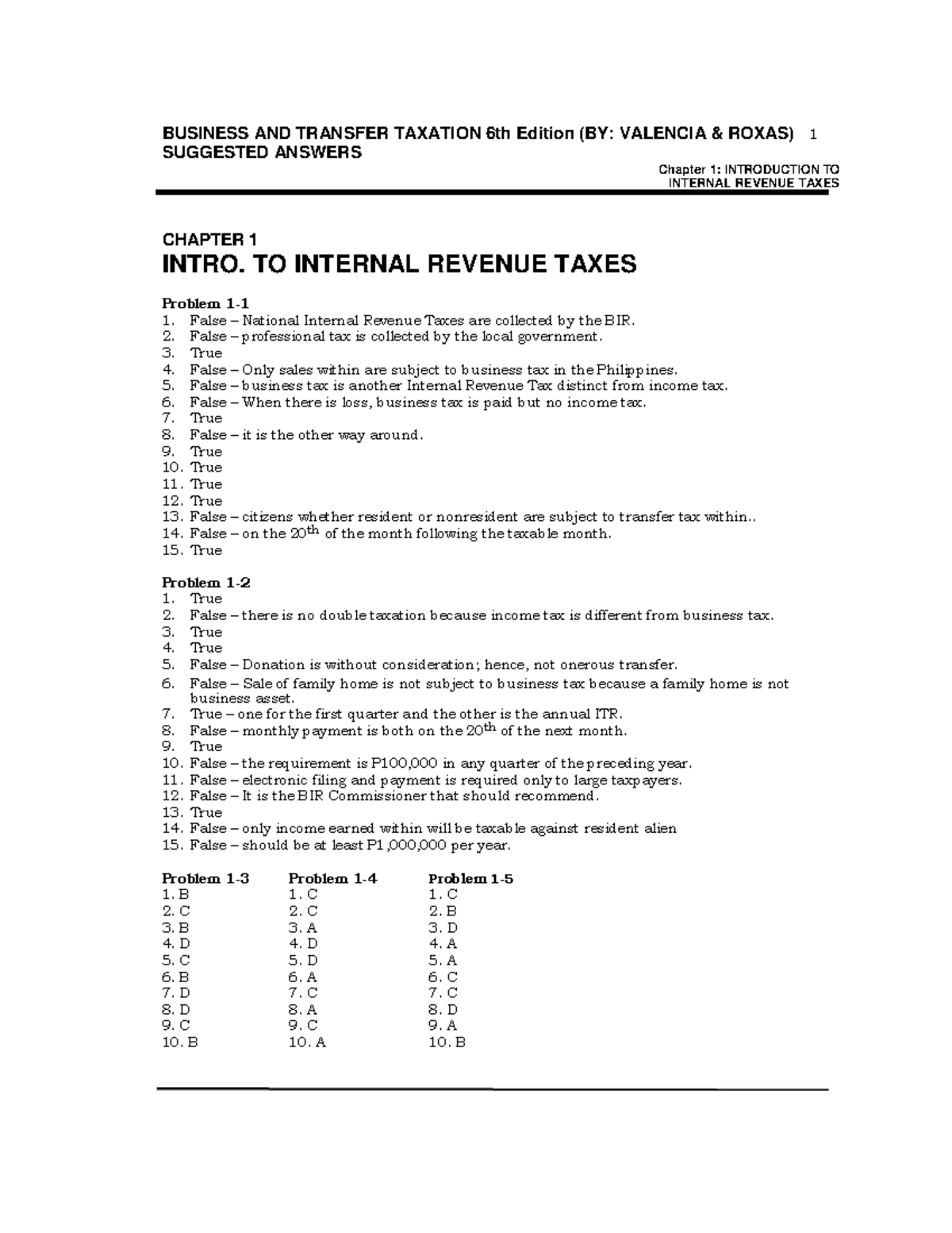 Valencia Transfer Business Taxation: Internal Revenue Taxes Insights ...