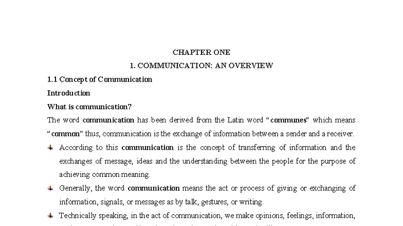 Contemporary Business Communication: Chapter 1 Overview - Studocu
